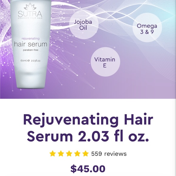 SB2 BY SUTRA | Hair | Sb2 By Sutra Rejuvenating Hair Serum 23 Fl Oz ...